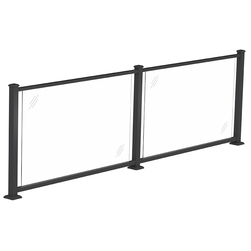 200 Series / iRail Glass - Atlantic Aluminum Products